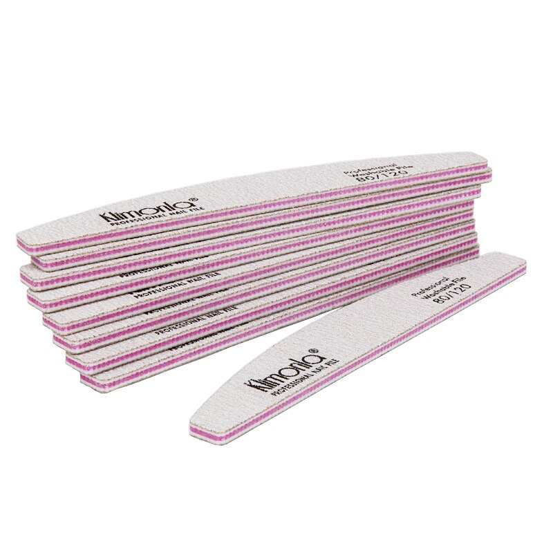 10Pcs Klimonla Gray Nail File 80/120 Grit Lima Buf... – Grandado