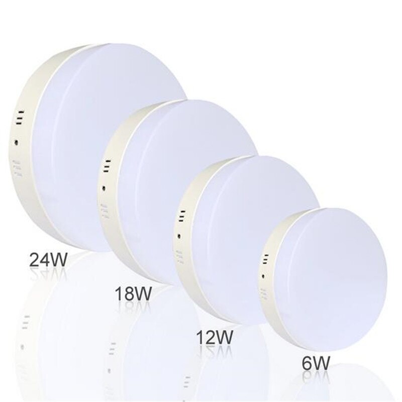 6w 12w 18w 24w led ronde/vierkante paneelverlichti... – Vicedeal
