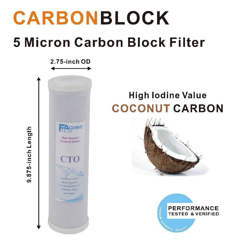 10 inch Carbon Block(CTO) Water Filter Replacement... – Grandado