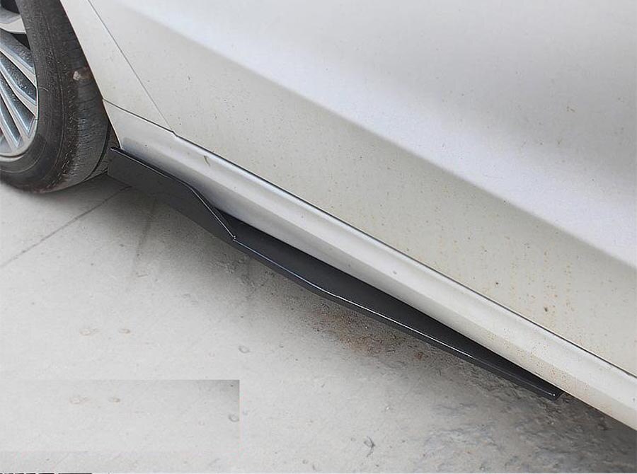 Pair Universal Black Side Skirt Rocker Splitters W... – Vicedeal