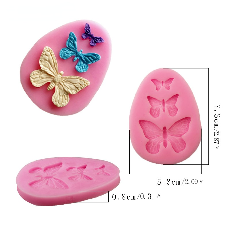 1pc Fondant Molds Mini Butterfly Mold Butterfly Mo... – Vicedeal