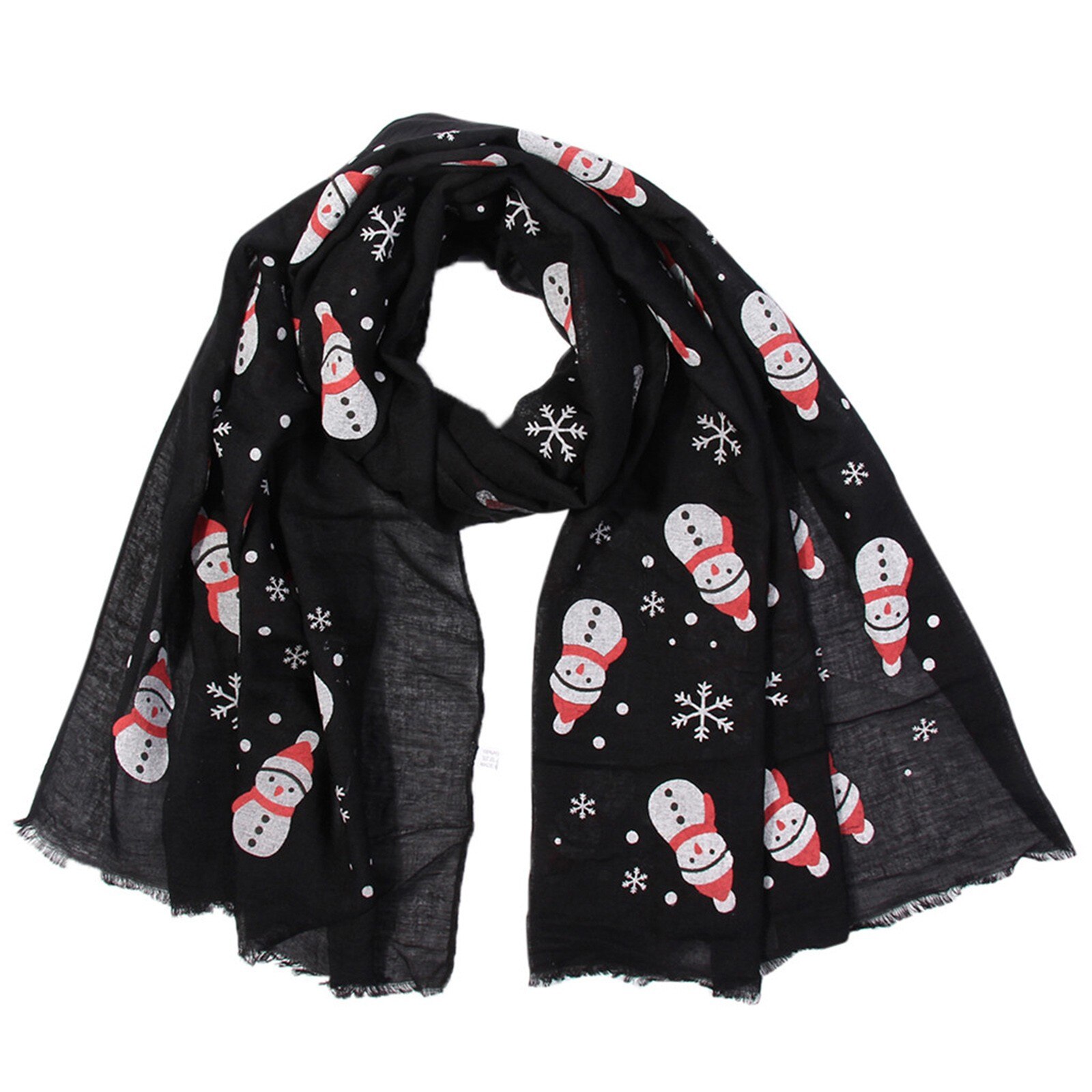 Christmas Women's Winter Scarf Women Snowman Snowf... – Grandado