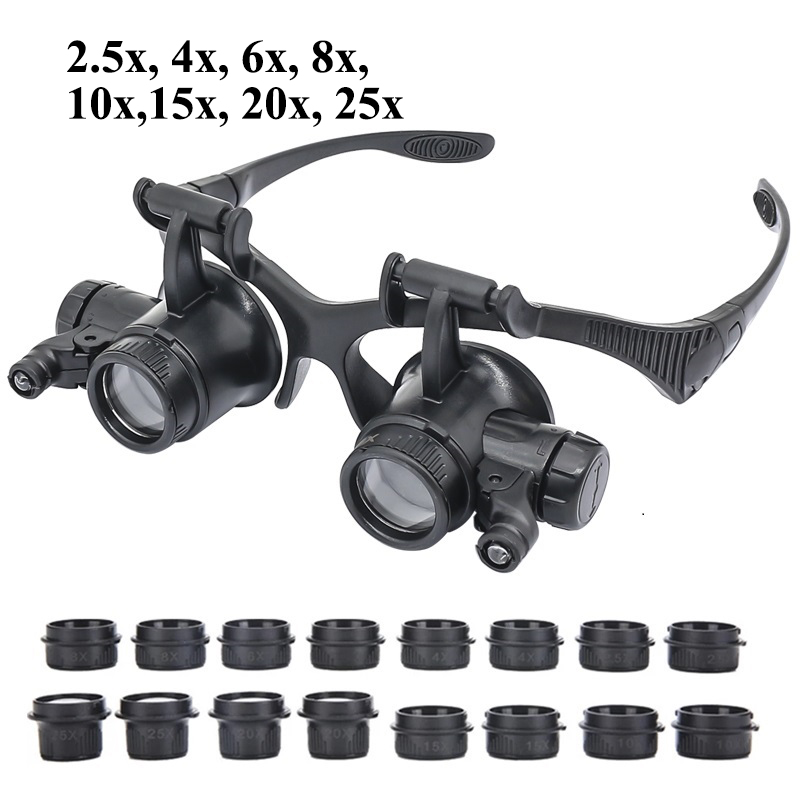 Illuminated Magnifier Multi-Power 2.5X 4X 6X 8X 10... – Grandado