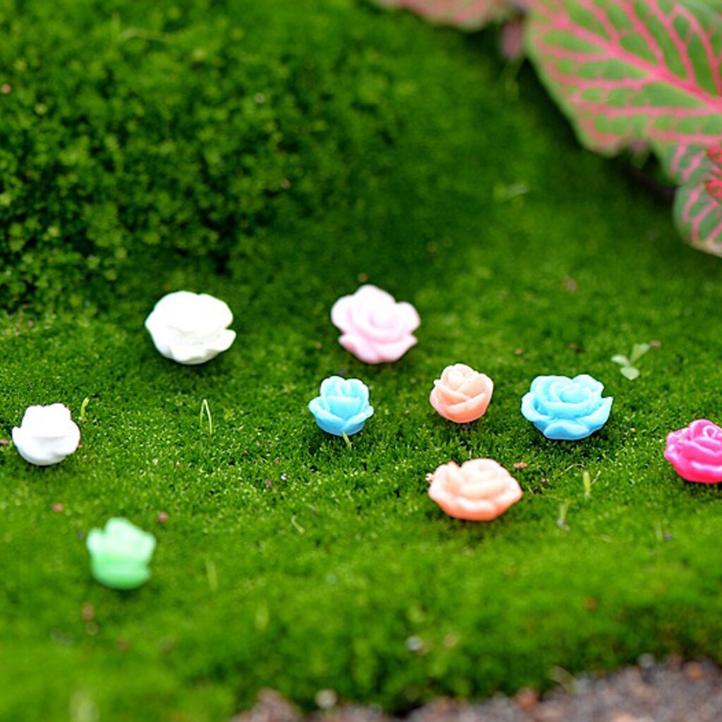 20Pcs Mini Resin Flowers Miniature Plant Pots Bons... – Vicedeal
