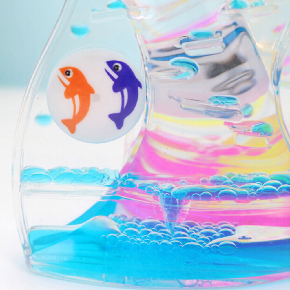 Sales Kid Toy Moving Drip Oil Hourglass Liquid Bub... – Grandado