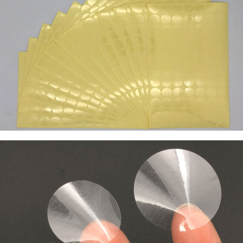 Circular Transparent Dicht Paste PVC Clip Label Au... – Vicedeal