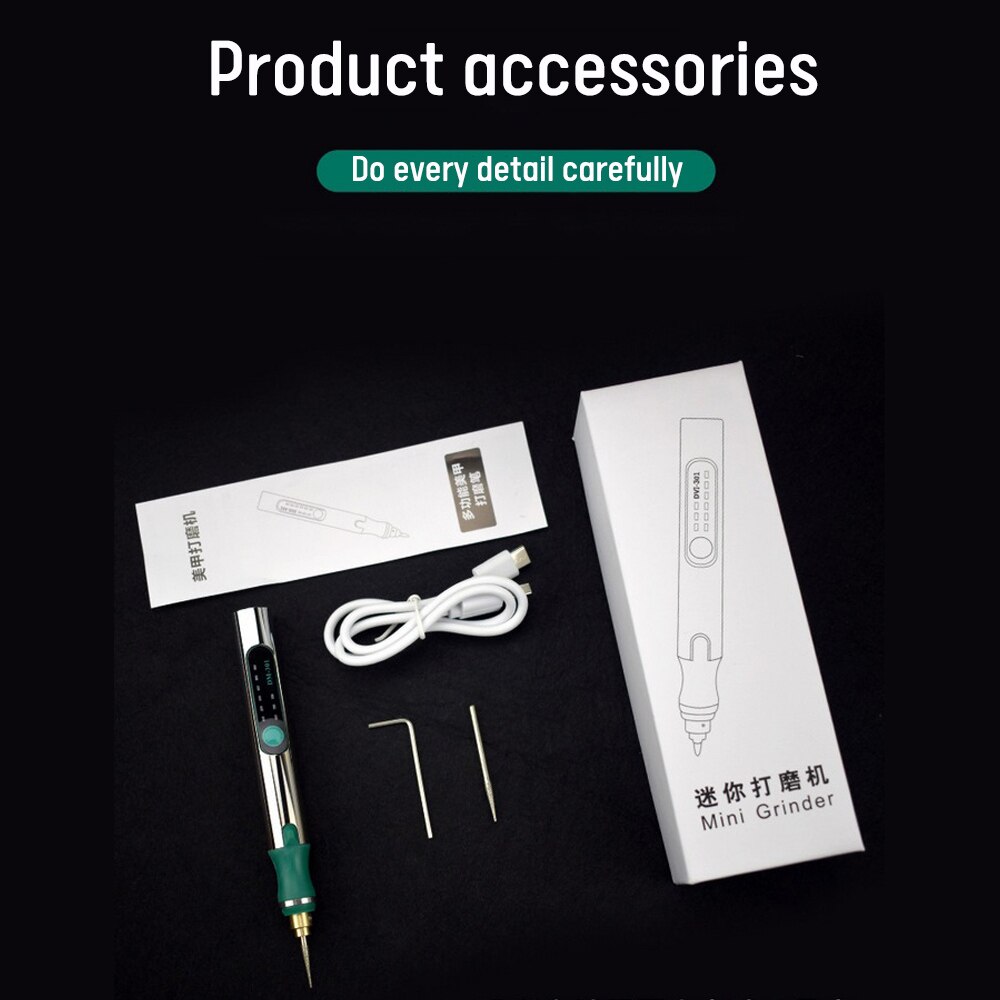 25W 3 Gears of Speeds Adjustable Electric Grinding... – Vicedeal