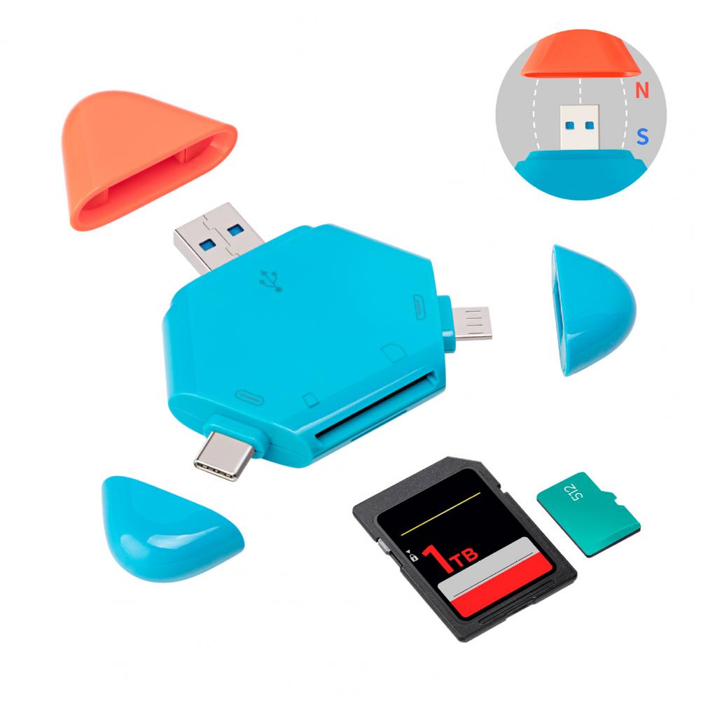 Usb Micro Usb Type-C Tf/Sd-Kaart Usb Kaartlezer Ma... – Vicedeal