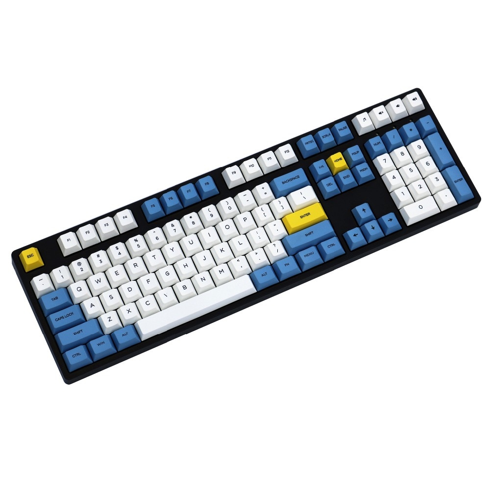 Blue sky and white cloud keycap 108/155 keys PBT C... – Grandado