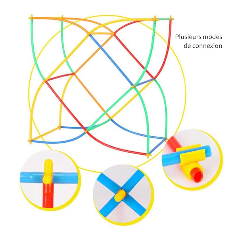 Straws Block Connectors DIY Toy Constructor Interl... – Grandado