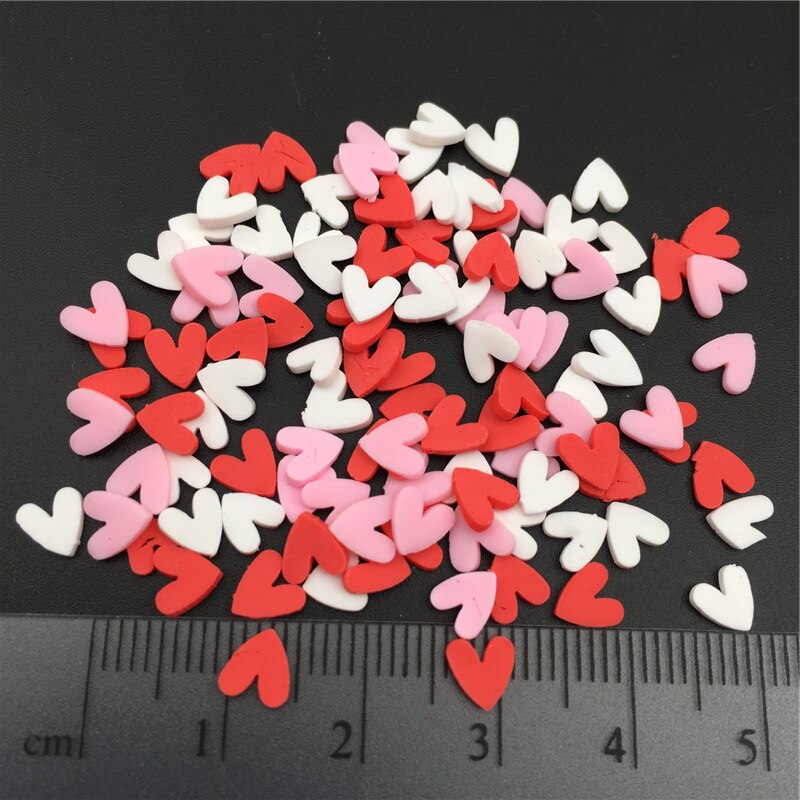 50g Heart Polymer Clay Sprinkle For Kids Diy ,Soft... – Grandado