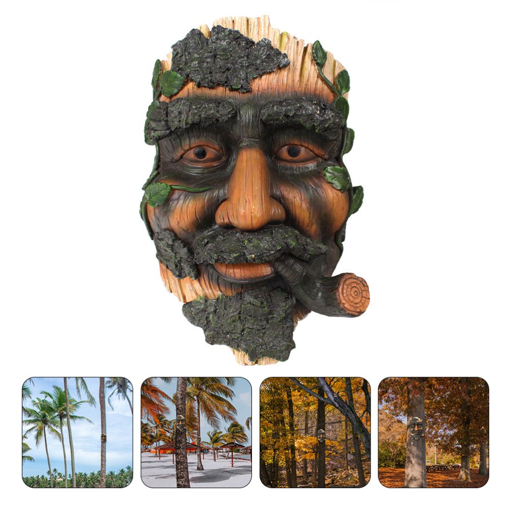 Hanging Bird Feeder Smoking Tree Face Shape Garden... – Grandado