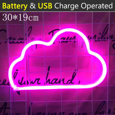Neon Light Pink Red Lips LED Neon Sign USB / Batte... – Grandado
