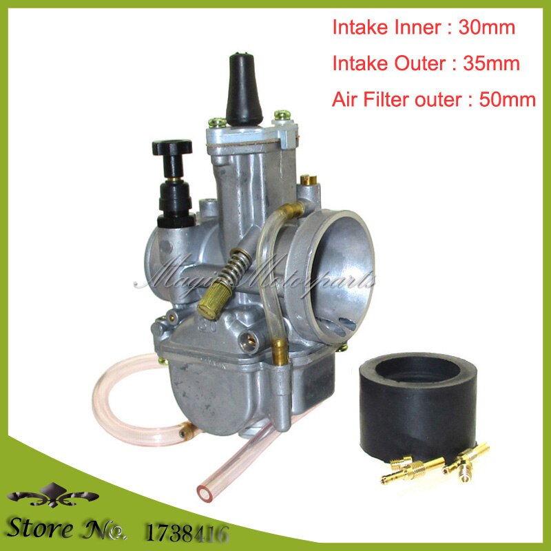 PWK 30 MM Flat Side Carburateur Carb Voor Scooter ... – Grandado
