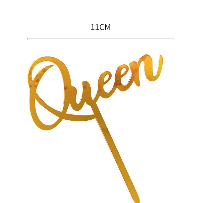 】Acrylic Queen Cake Topper Birthday Cake Decoratio... – Grandado