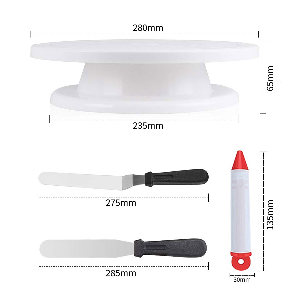 164PCS/SET Multifunctional Cakes Rotating Platform... – Grandado