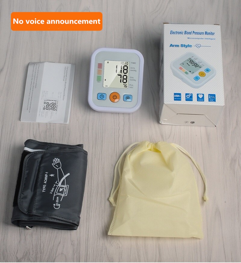 Digital Upper Arm Blood Pressure Monitor Heart Bea... – Grandado