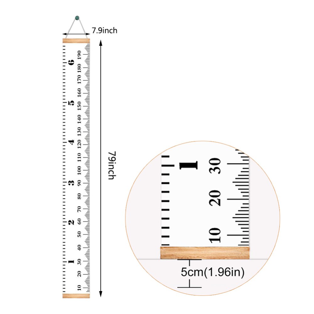 Baby Measurement accurate Height Growth Chart Hang... – Grandado