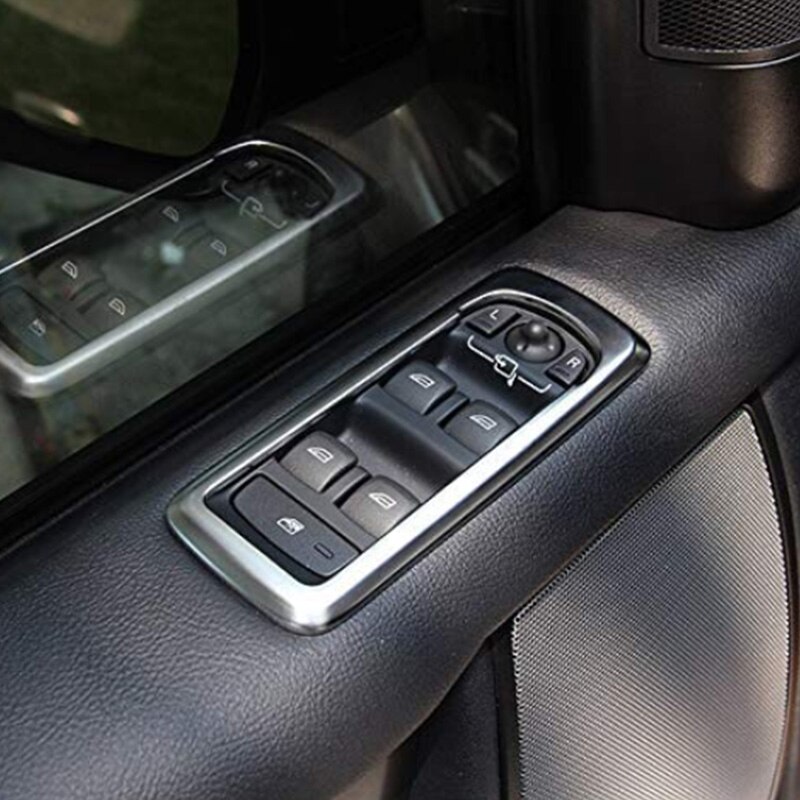 Chrome Car Door Window Switch Lift Button Cover Tr... – Grandado