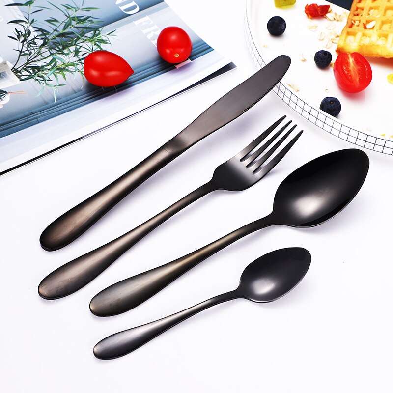 16Pcs Gold Cutlery Set Knives Forks Spoon Stainles... – Grandado