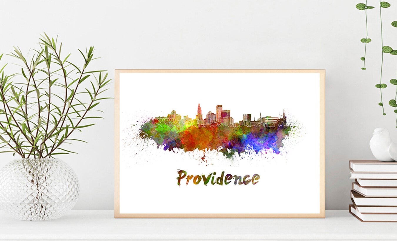 Voorzienigheid Skyline Poster-Art Print Home Decor... – Vicedeal