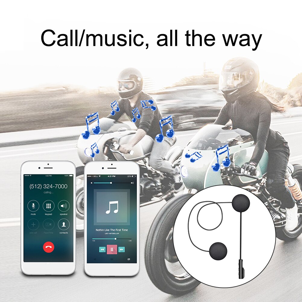 Motorhelm Bluetooth-Compatibel Headset Met Microfo... – Vicedeal