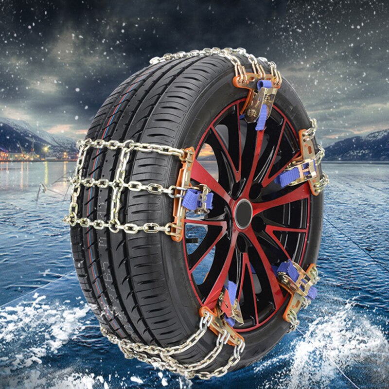 1 Chains Car Snow Chain Steel Wear-resistant Winte... – Vicedeal