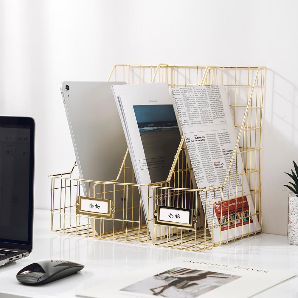 Nordic Wrought Iron Grid File Holder Single Layer ... – Vicedeal