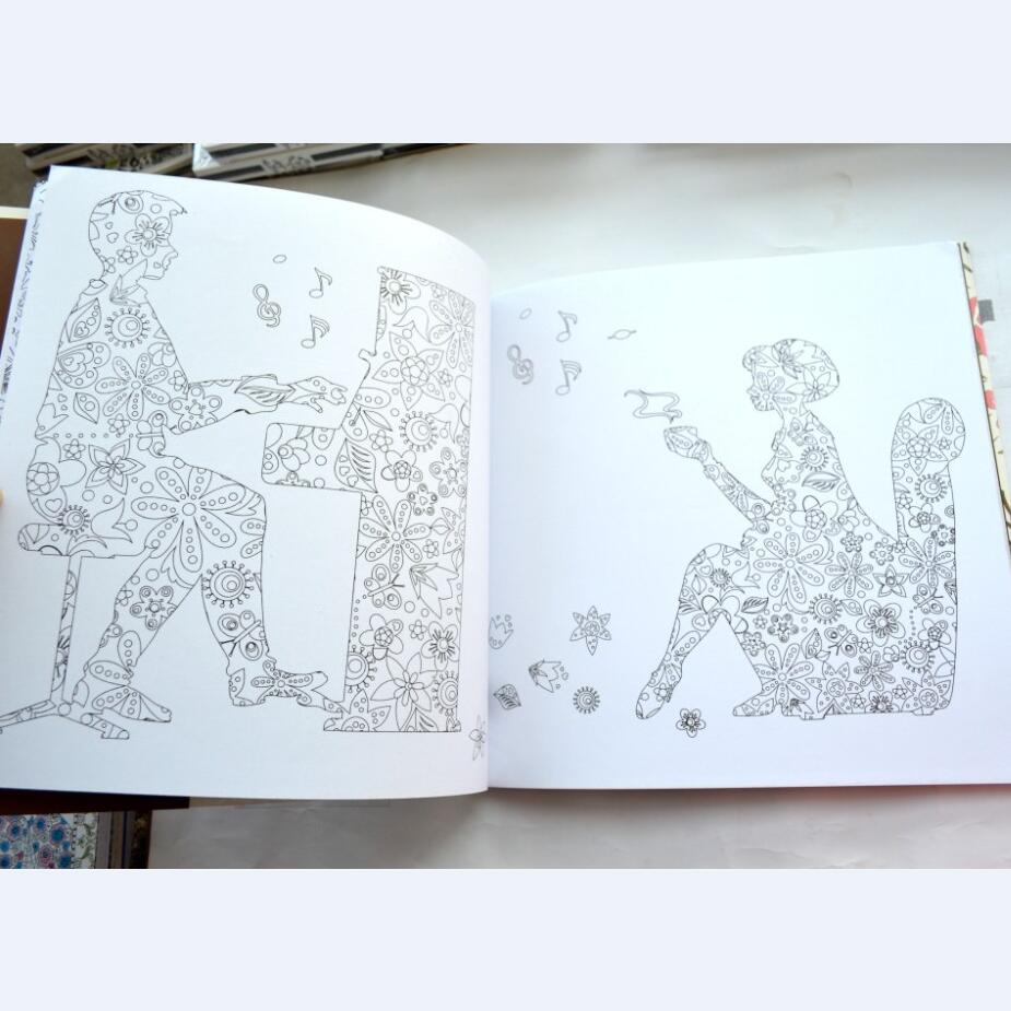 Couple Coffee Mug coloring book Colouring graffiti... – Grandado