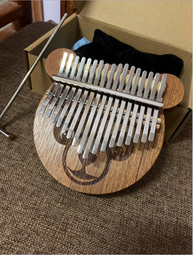 Kalimba 17 Keys Thumb Piano Solid Wood Finger Mbir... – Vicedeal