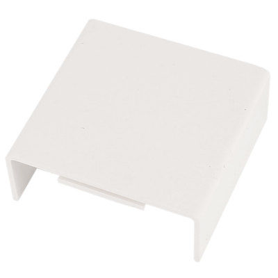 White PVC 2 Ways Mini Cable Trunking Straight Conn... – Grandado