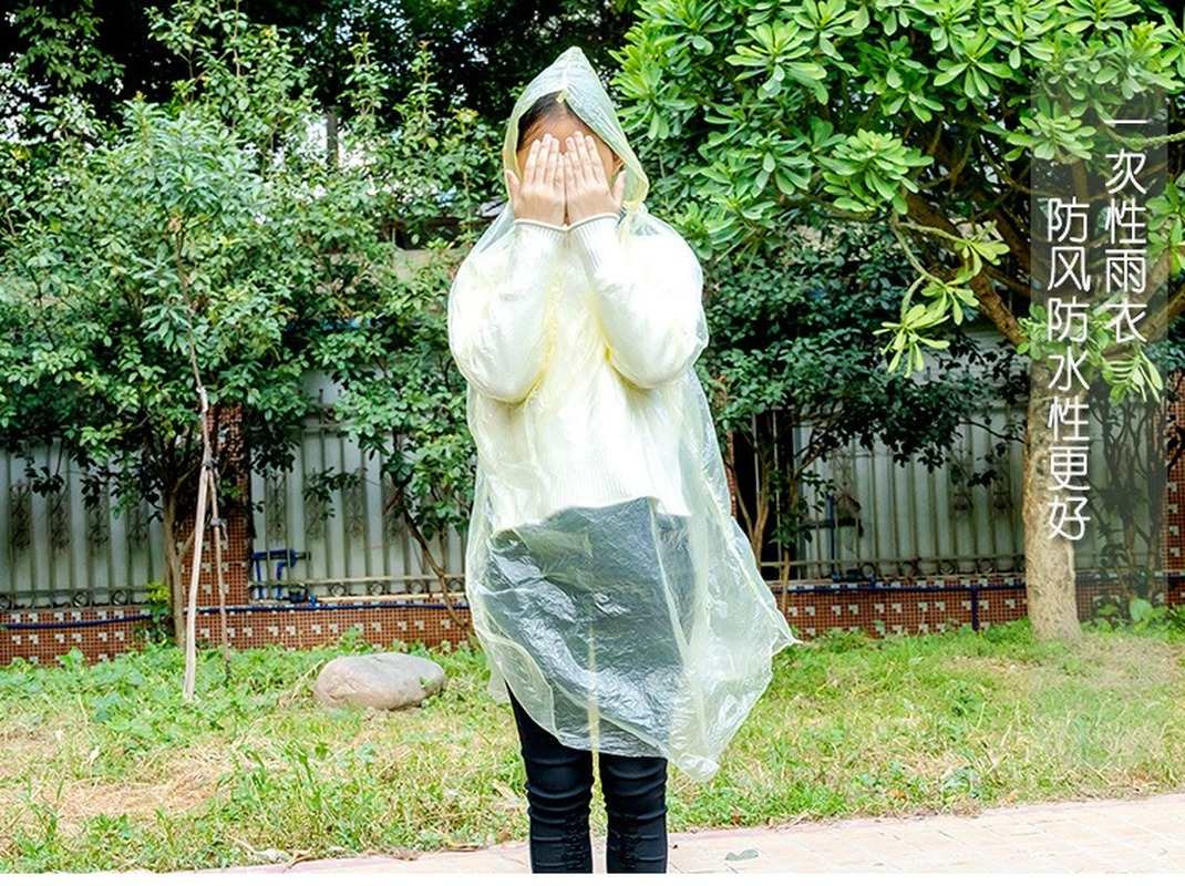 1Pcs Disposable Adult Emergency Rain Coat Poncho H... – Grandado