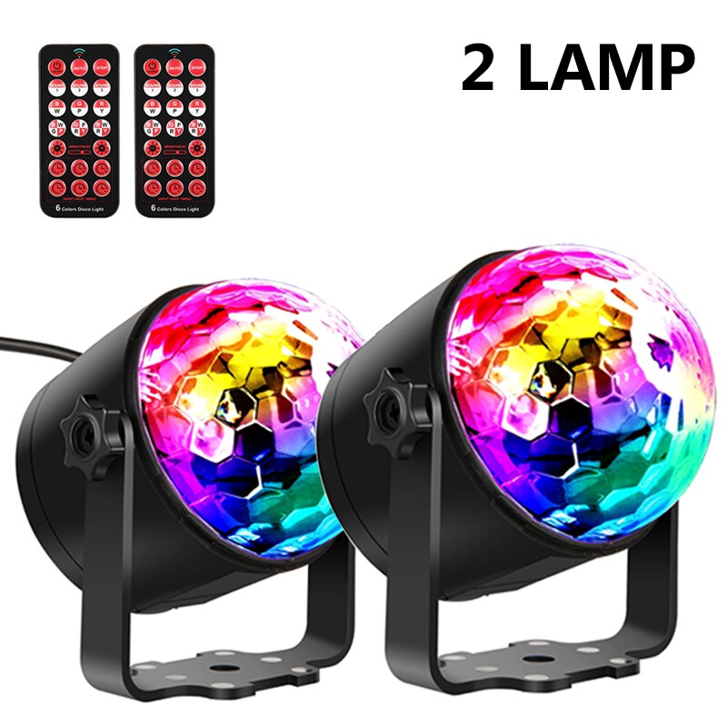 LED DJ Disco Ball Party Lights Sound Activated Sta... – Grandado