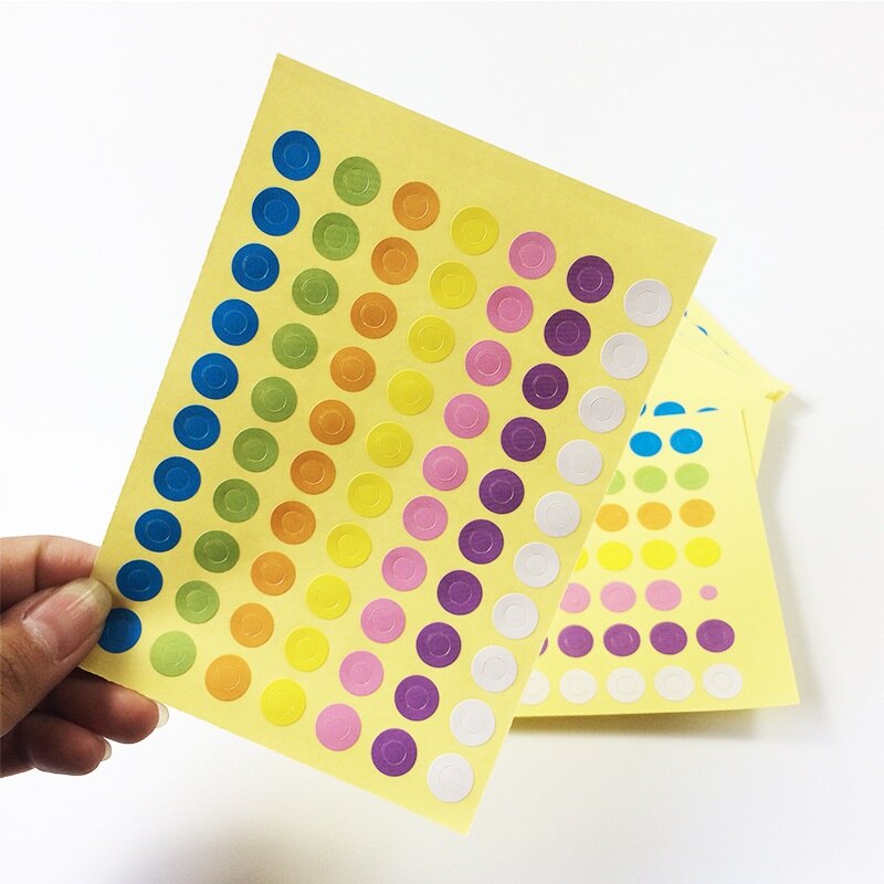 350PCS Vintage Colorful Ring Label Stickers for Ta... – Grandado