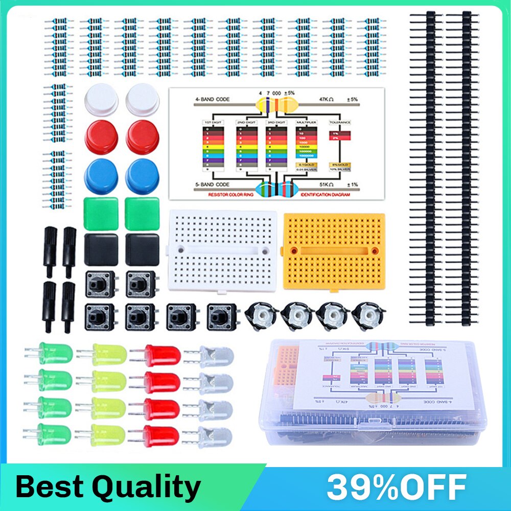 Electronics Components Basic Starter Kit for Ardui... – Grandado