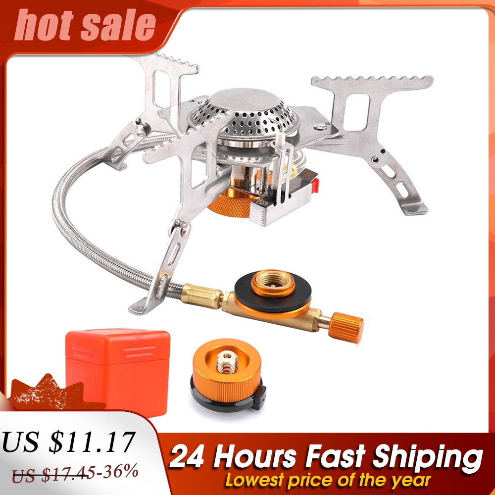 Widesea Outdoor Gas Stove Camping Gas Burner Foldi... – Grandado