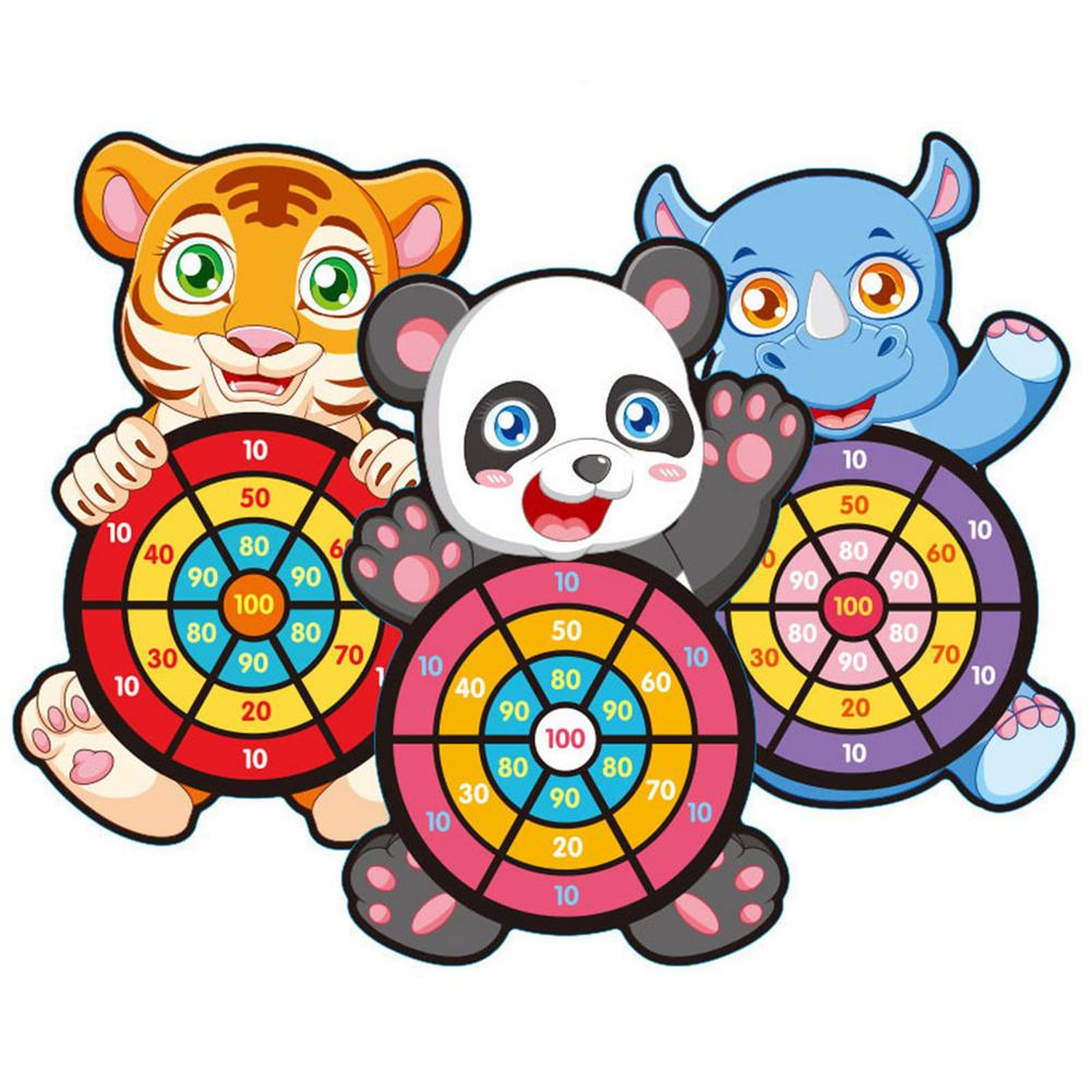 Cartoon Dier Dartbord Olifant Panda Konijn Doel Da... – Vicedeal