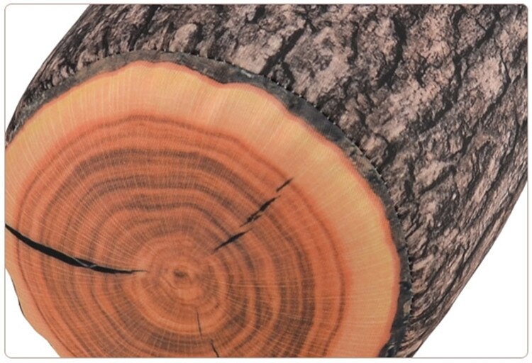 Unihome 1Piece Wood Log Pillow / Tree Stump Wood T... – Grandado
