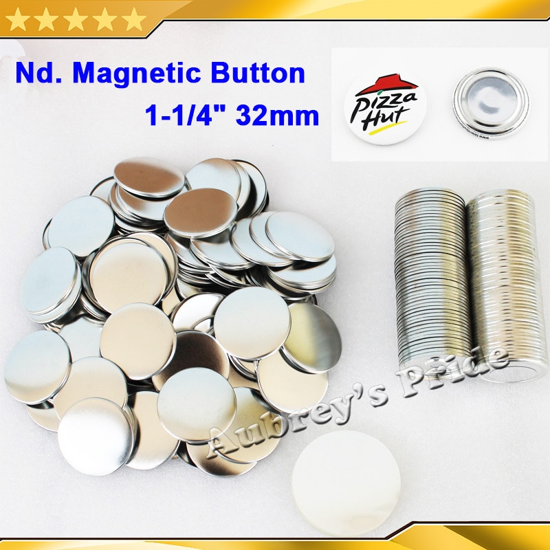 1-1/4" 32mm 100 Sets Nd. Magnet Fridge Dialog... – Vicedeal