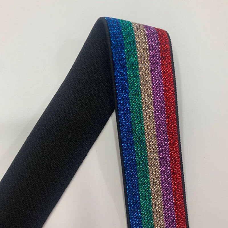 5/10 Meters Glitter Rainbow Strip Elastic Band 25m... – Vicedeal