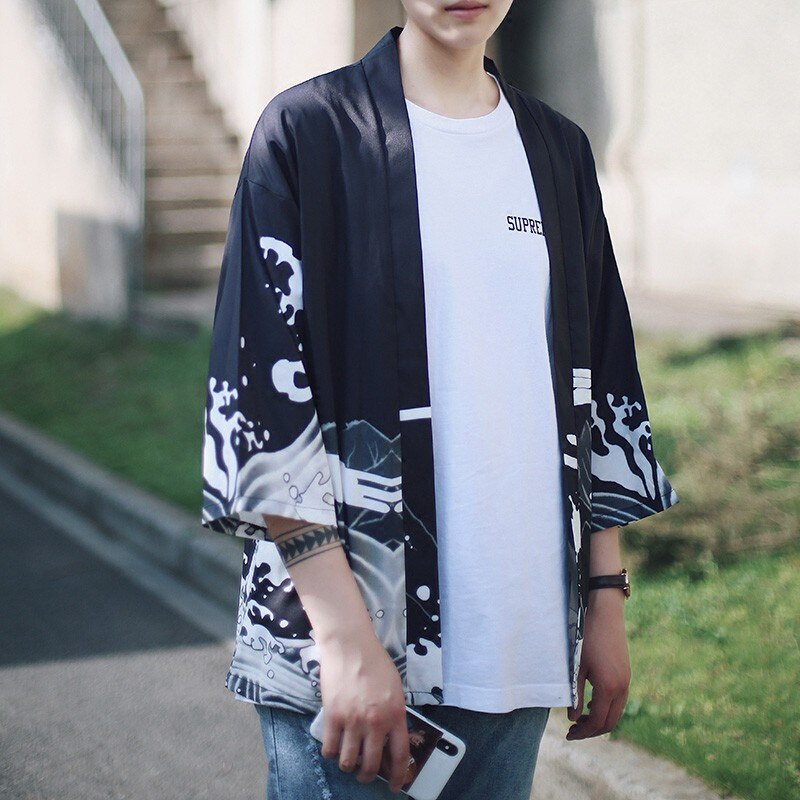 Japanese Style Kimono Chinese Dragon Traditional J... – Grandado