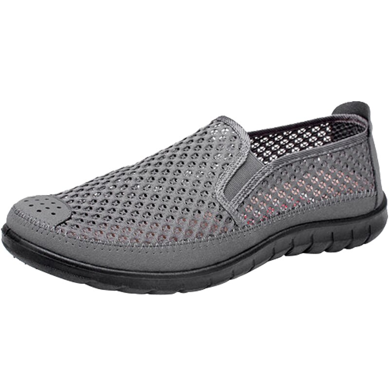 Sommer mesh mænds fritidssko åndbare mesh loafers ... – Vicedeal