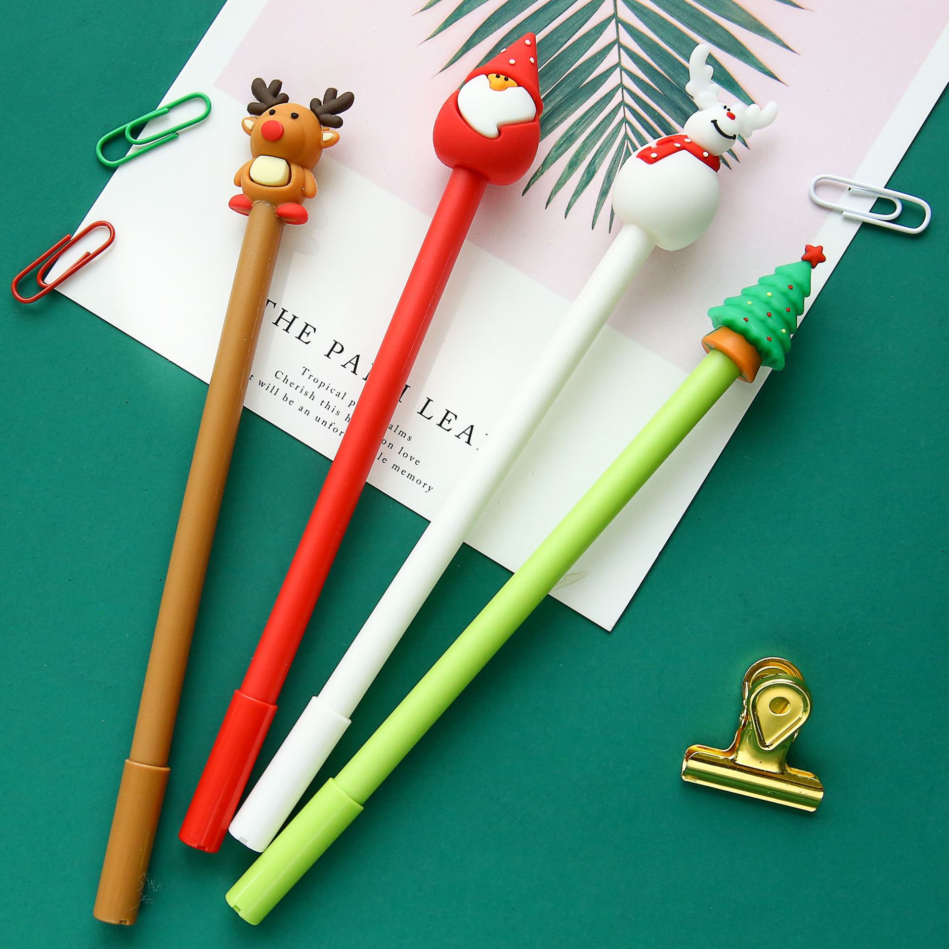 4Pk Christmas character signature gel pen, gel pen... – Vicedeal