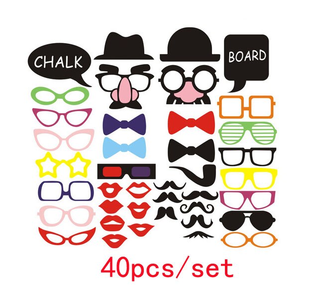 Happy Day Funny Photo Booth Props DIY Brides Wing ... – Grandado