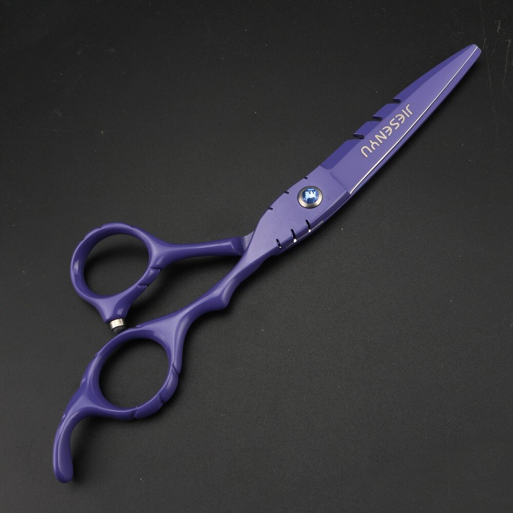 Violet Hairdressing Scissors 6.0 Inch With Blue Di... – Grandado