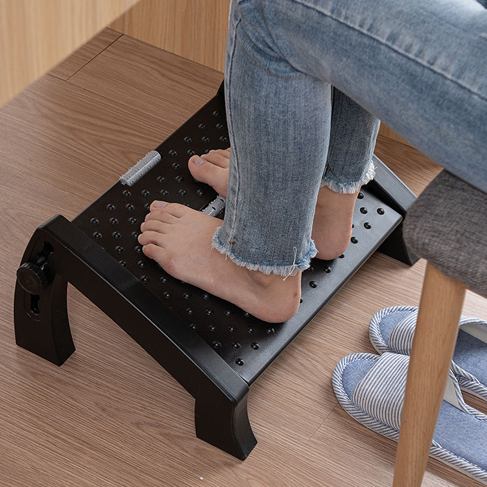 Ergonomic Footrest Adjustable Angle and Height Off... – Grandado