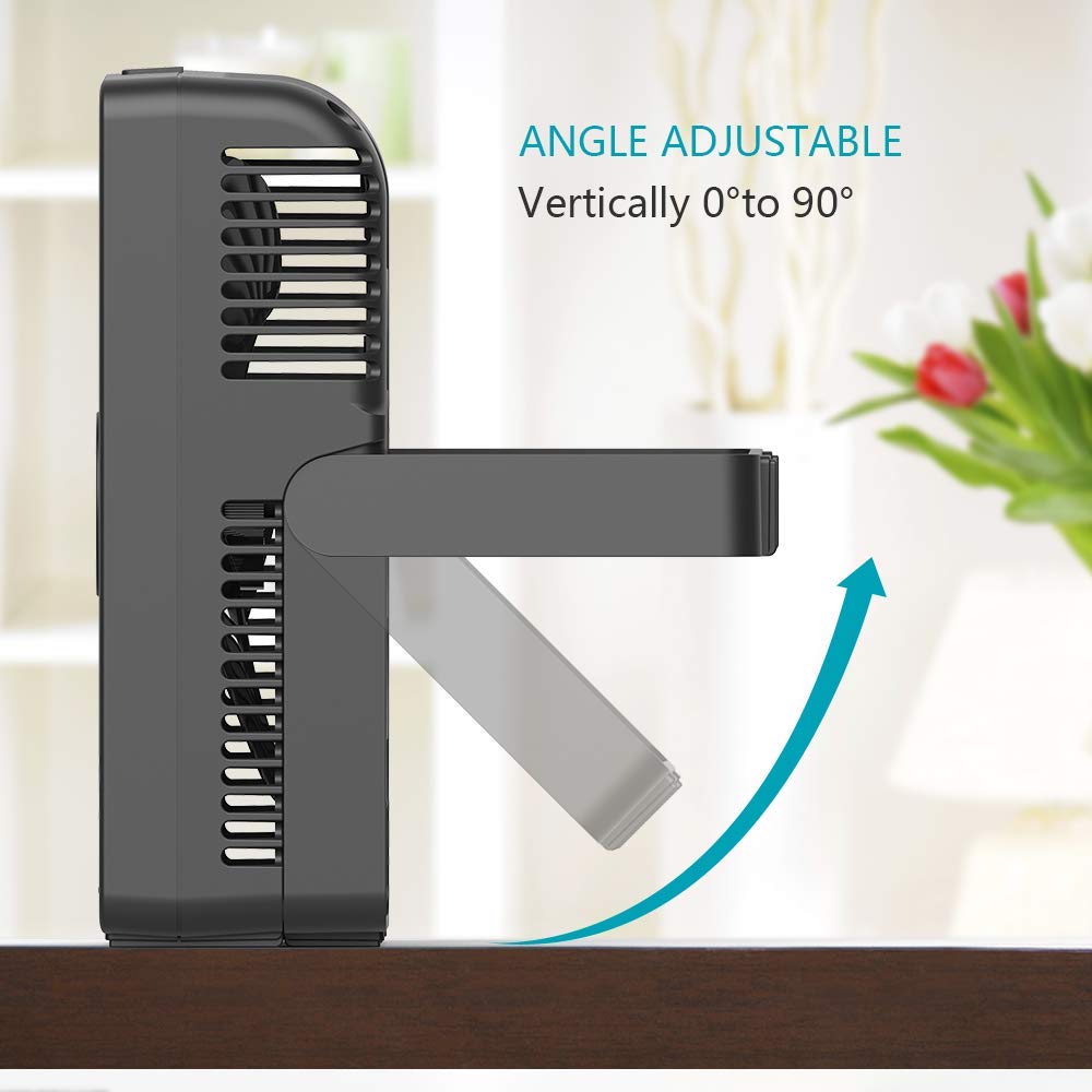 8 Inch Desk Fan with Timer, USB Operated, 5 Speeds... – Vicedeal