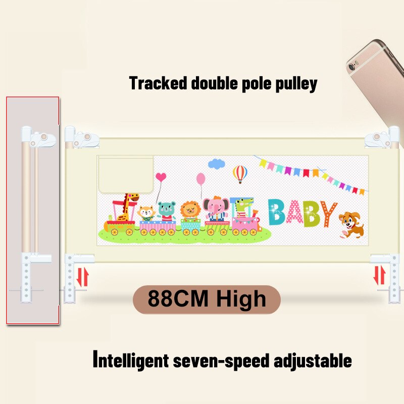 Baby Playpen Safety Bed Rail Kids Bed Fence Vertic... – Vicedeal