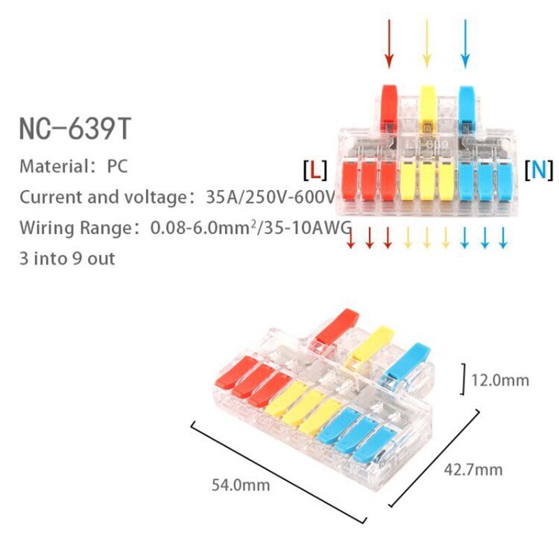 Universal Compact electrical splitter Push-in Quic... – Vicedeal