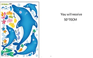 Cartoon Underwater Dolphin Fish Starfish Bubble Ba... – Grandado